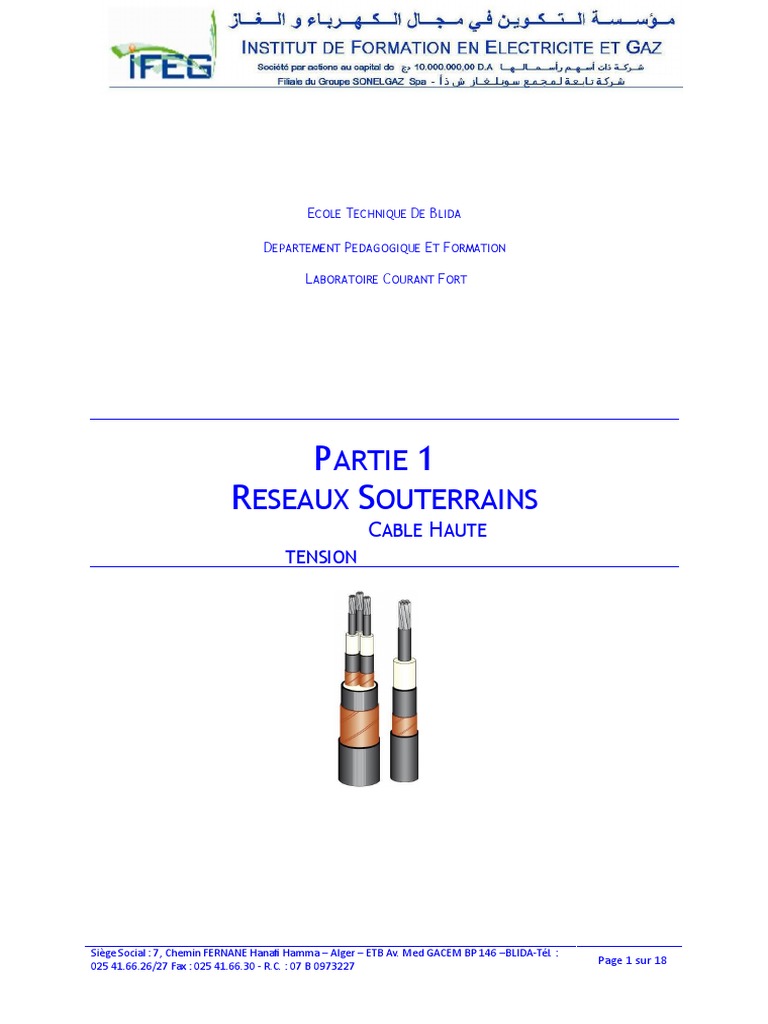 12 - Reseau Souterrain New | PDF