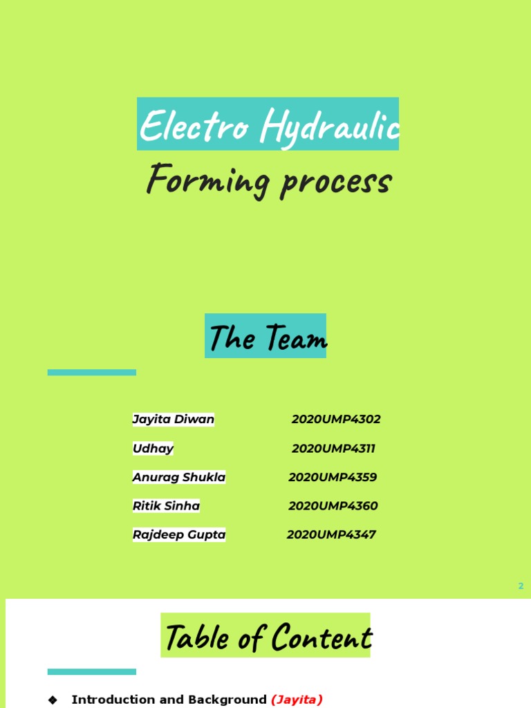 Overview of Electro Hydraulic Forming | PDF | Electrical Breakdown ...