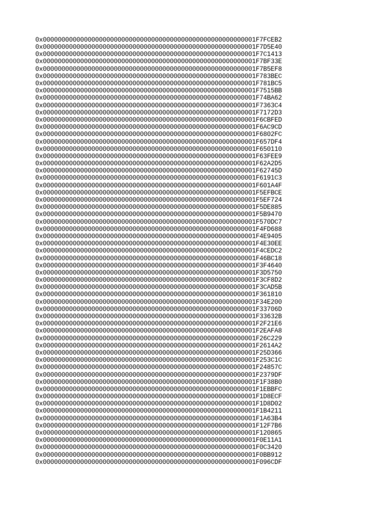 Hex Private Keys Ethereum 1 2022 Pdf