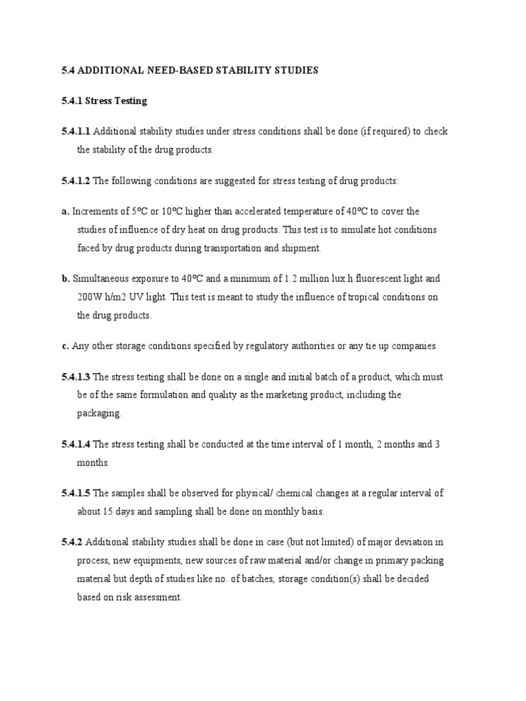 Drug Product Stability Testing Guide | PDF | Packaging And Labeling ...