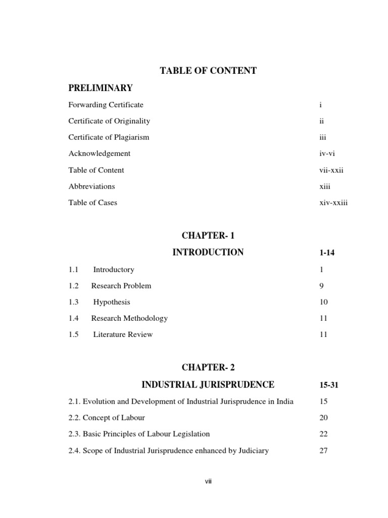 Preliminary: Table of Content | PDF | Public Sphere | Legal Documents