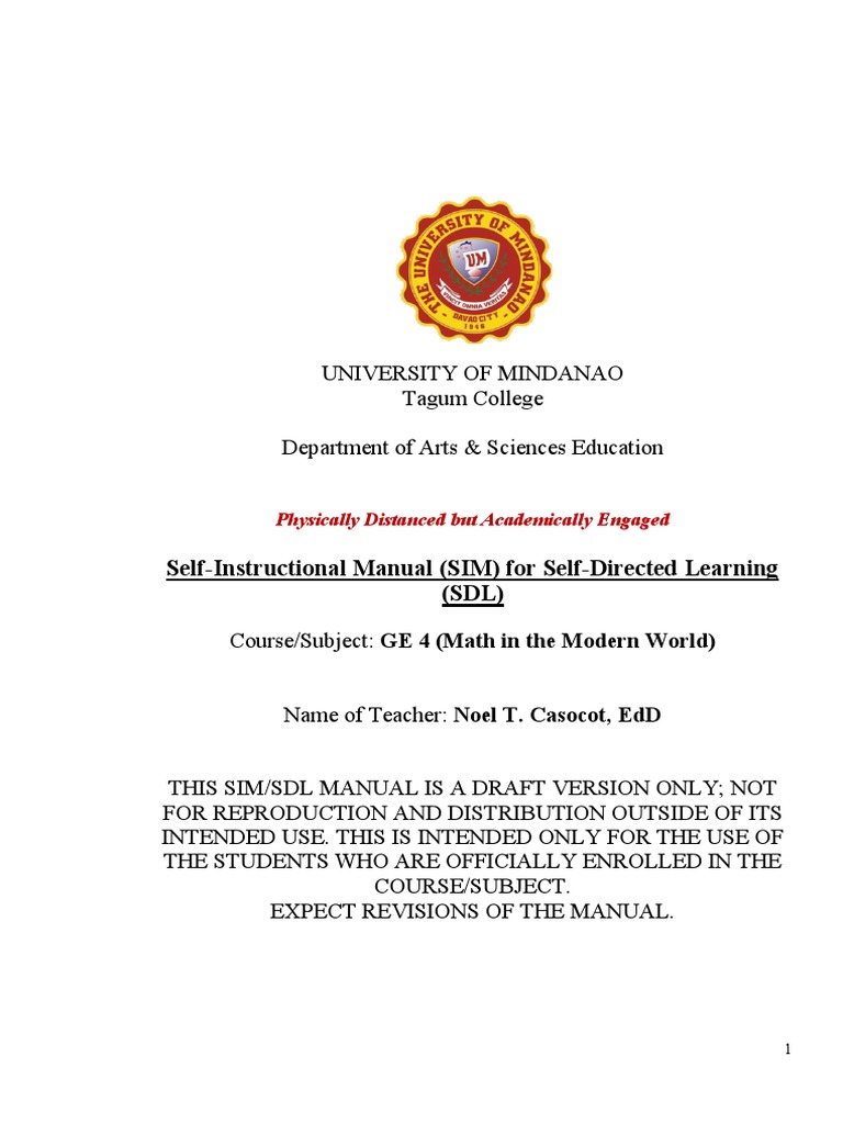 Ge 4 Sim Updated | PDF | Statistics | Inductive Reasoning