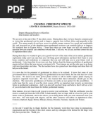 Graduation Speech | PDF