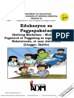 EsP1 Q2 Week1 Pagmamahal at Paggalang Sa Mga Magulang | PDF