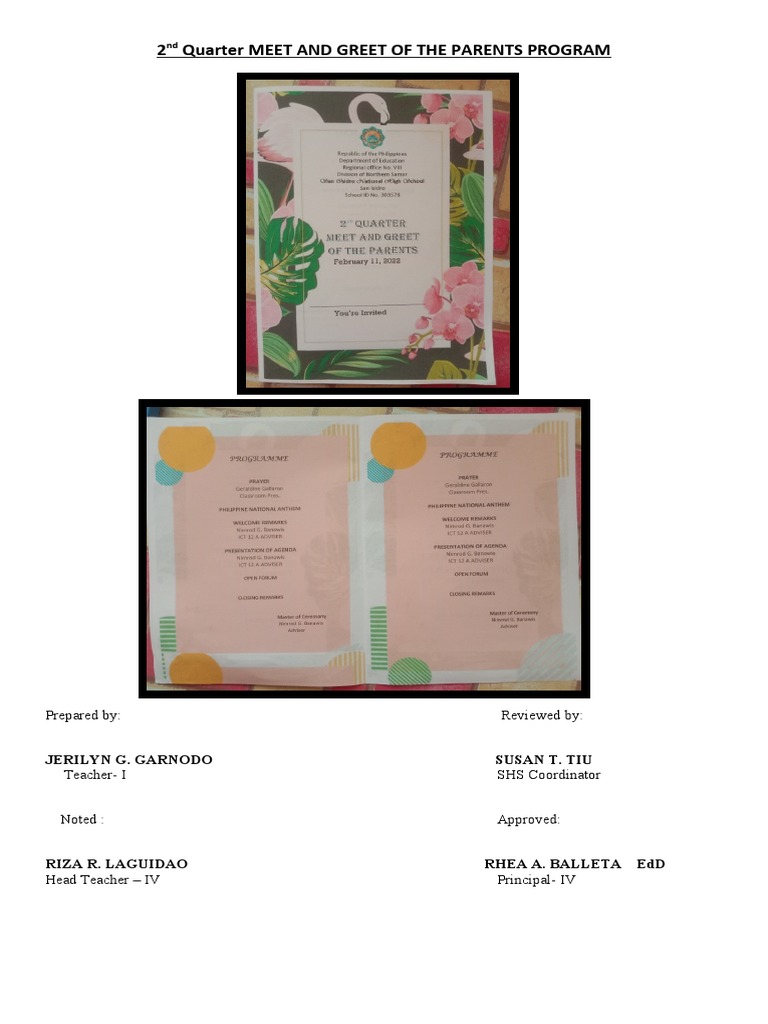 Meet and Greet Program | PDF