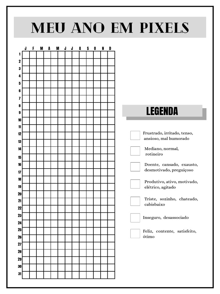 Meu Ano em Pixel | PDF