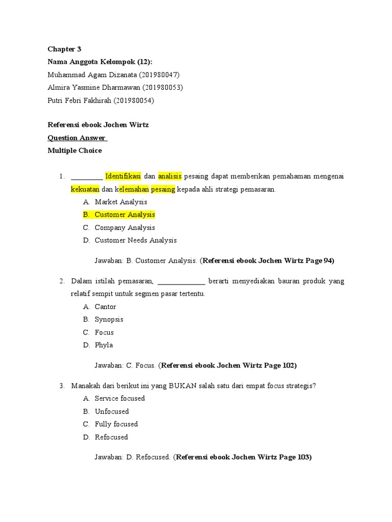 SerKam Bab 3 - Kel 4 - QnA | PDF