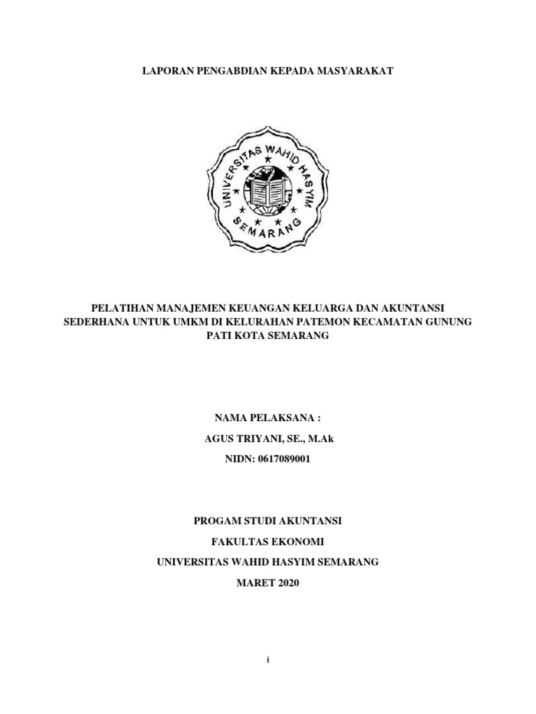 Pengabdian Agus Triyani Upload | PDF