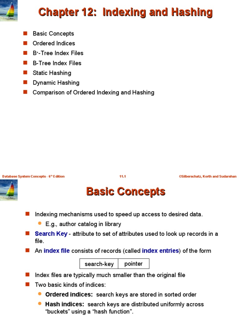 Chapter 12: Indexing and Hashing | PDF | Database Index | Data Chapter 12: Indexing and Hashing | PDF | Database Index | Data