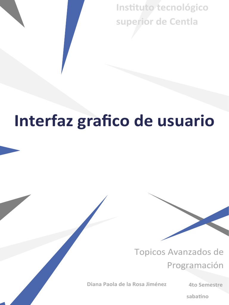 Investigacion de Interfaz Grafica de Usuario | PDF | Interfaces ...