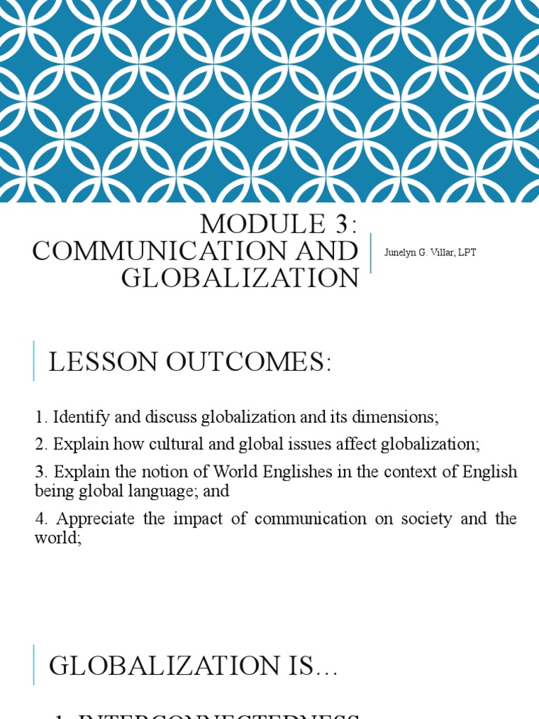 Communication in Globalization Context | PDF | Globalization ...