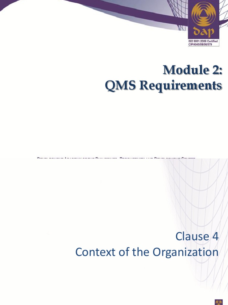 Module 2 | PDF | Quality Management System | Risk