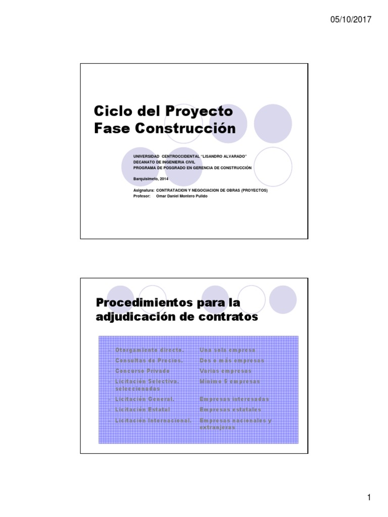 Etapas de Un Proyecto de Construccion | PDF | Presupuesto | Economias