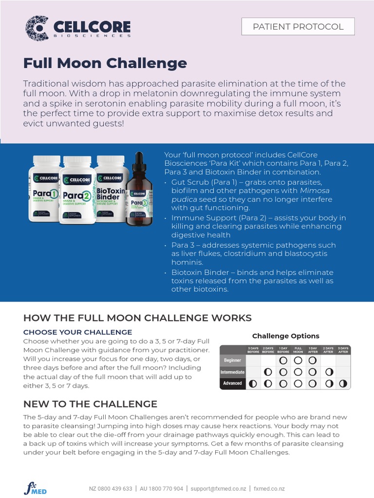 Cellcore Full Moon Challenge Protocol Patient 1 | PDF | Immunology ...