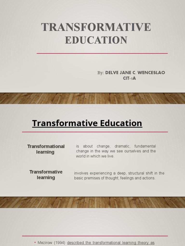 Transformative Learning Insights | PDF | Psychology | Neuroscience