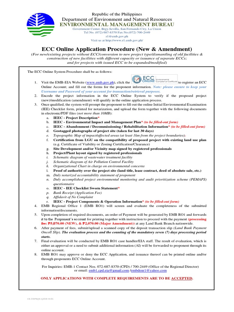 ECC Online Application Procedures (Category B-IEEC) | PDF