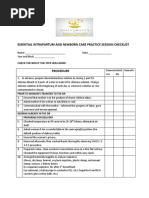 EINC Checklist - DOH | PDF | Childbirth | Breastfeeding