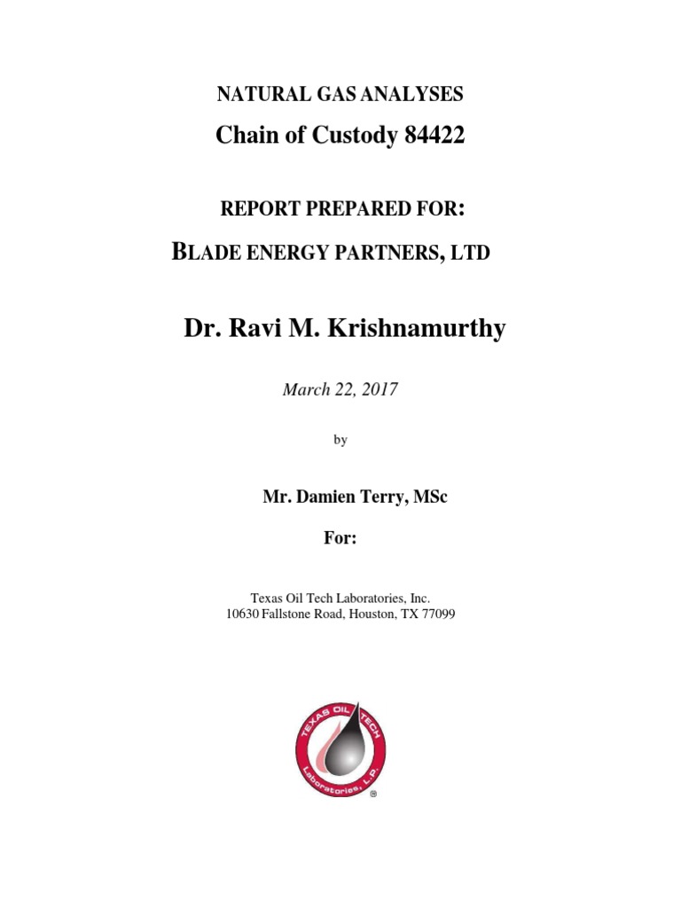 Natural Gas Composition Analysis Report | PDF | Gas Chromatography ...