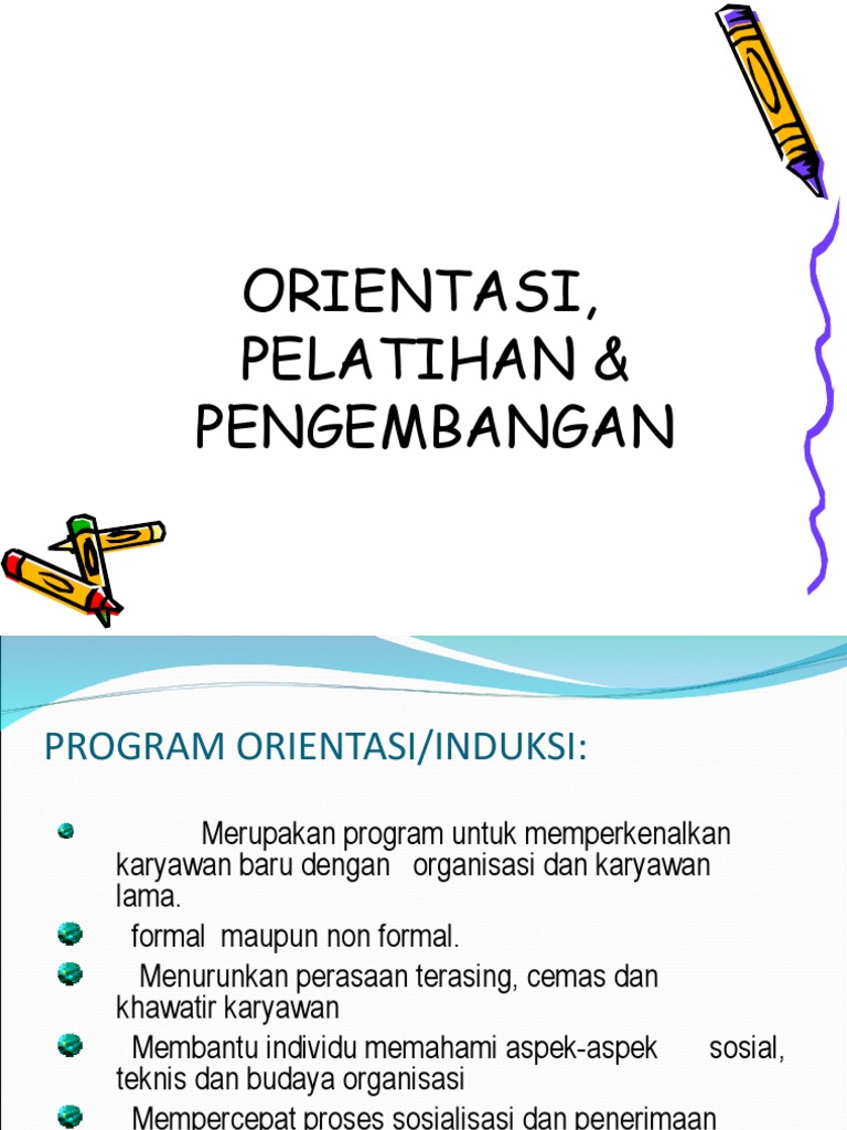 Program Orientasi dan Pelatihan Karyawan | PDF