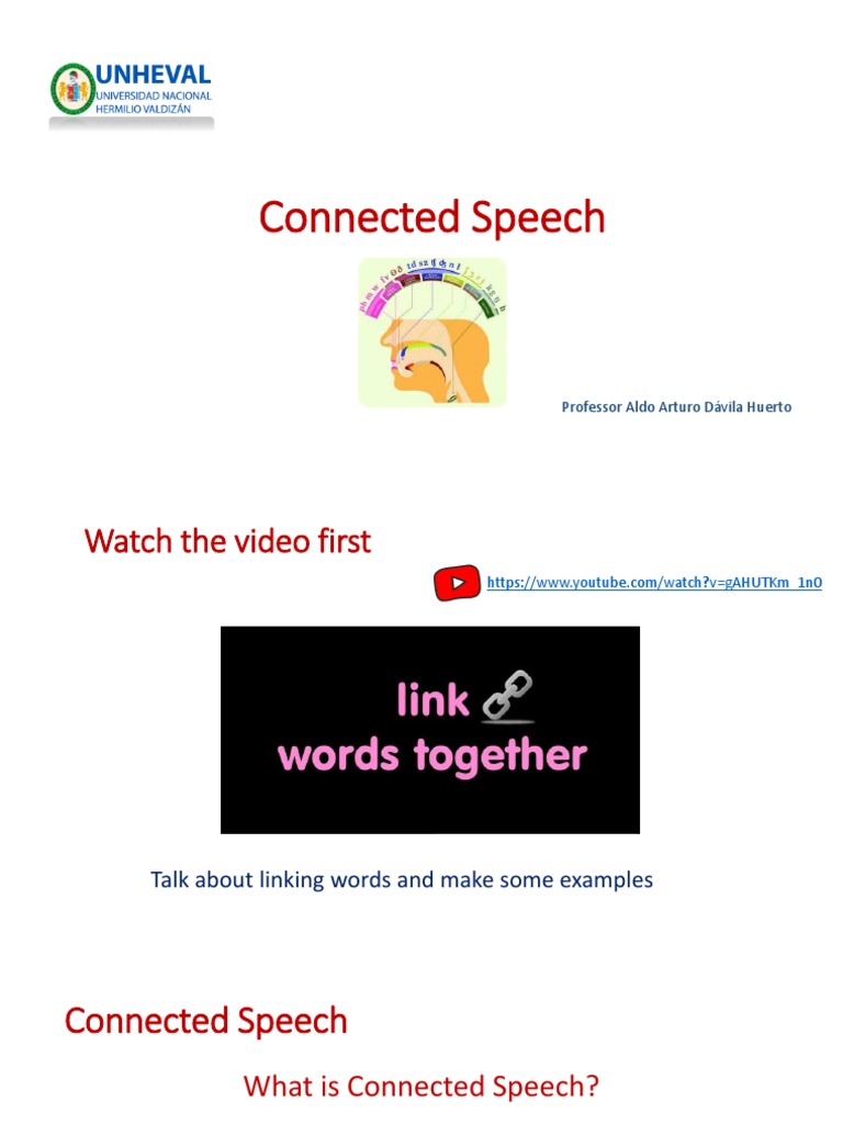 1 - Connected Speech | PDF