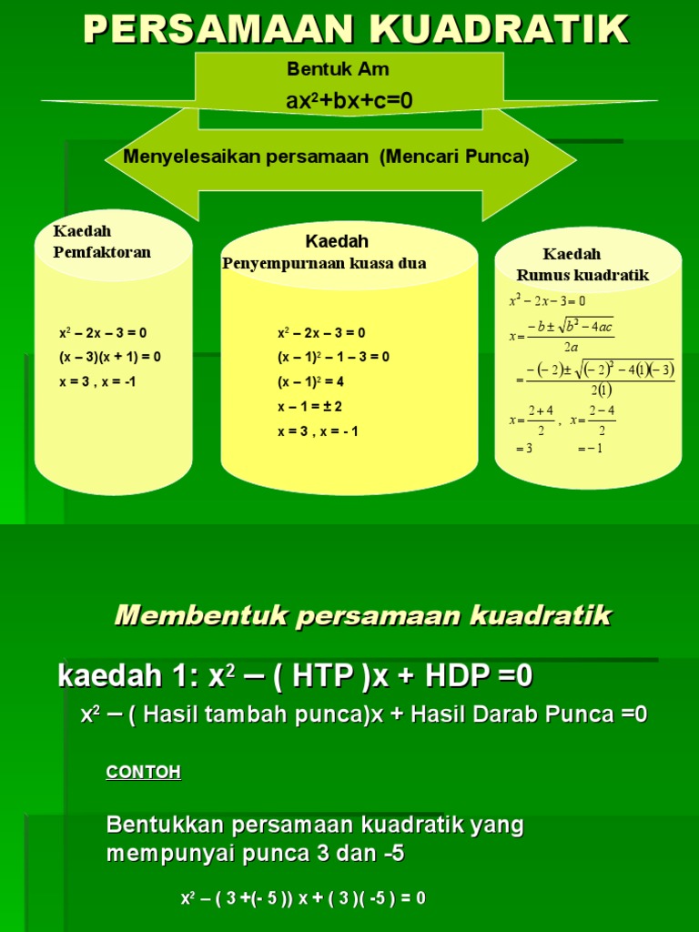 Persamaan Kuadratik | PDF