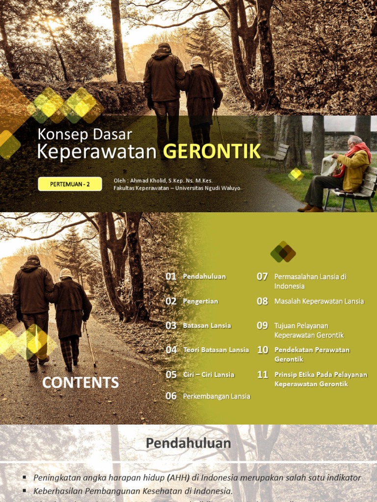 Dasar Keperawatan Gerontik | PDF | Pengembangan Diri