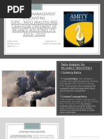 Reliance Industries | PDF | Balance Sheet | Cost Of Capital