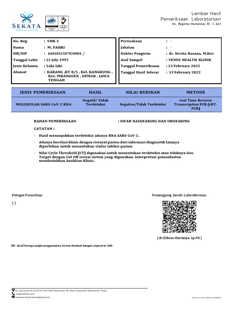 PCR - M. Fahri | PDF