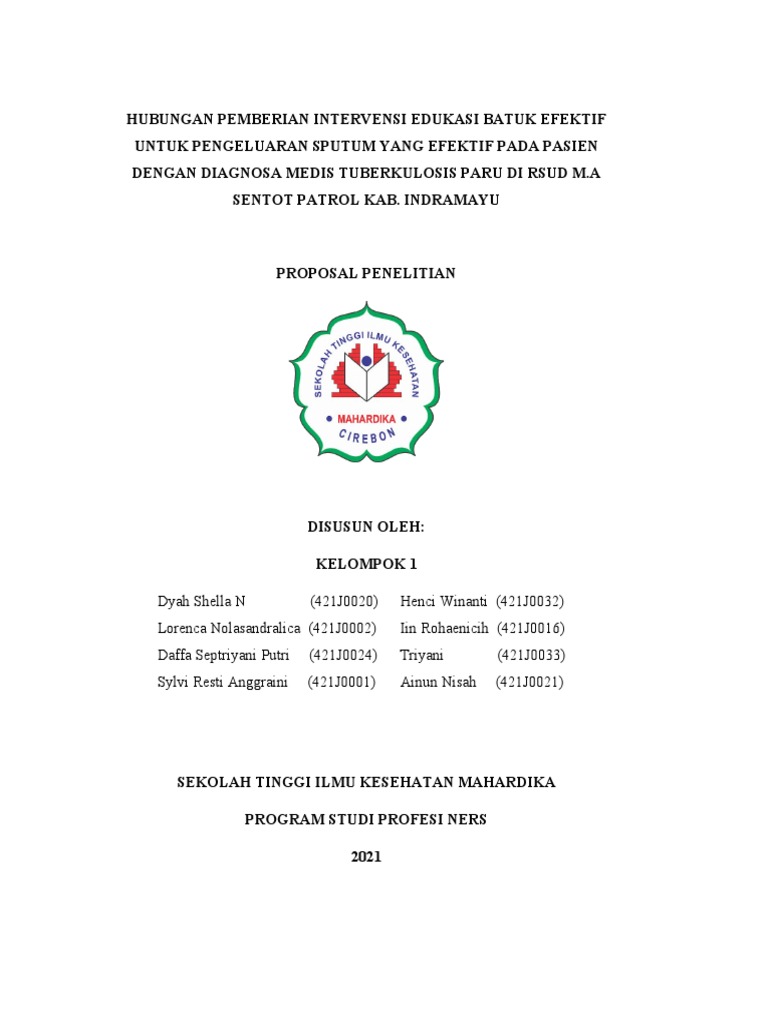 Proposal Penelitian KMB - Kel 1 - Stase KMB | PDF