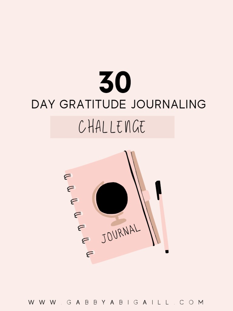 30-Day Gratitude Journaling Challenge | PDF