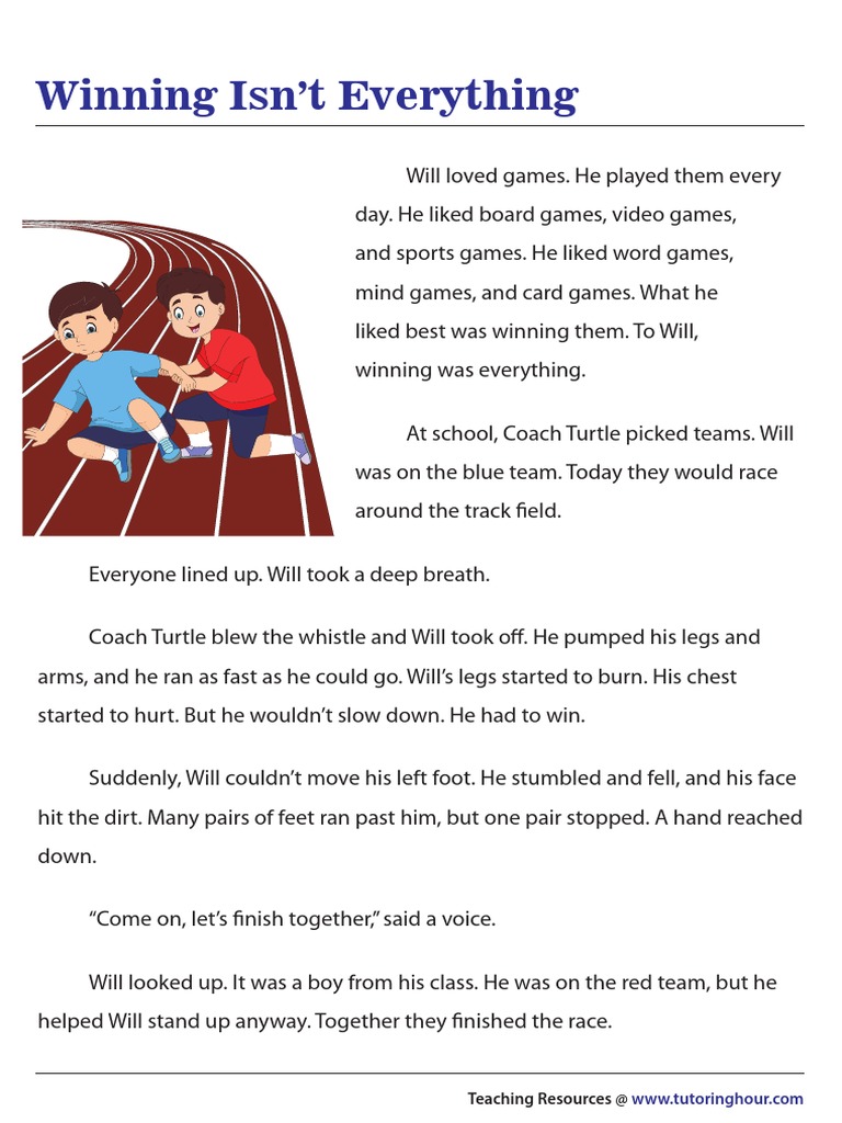 Winning vs. Kindness in Sports | PDF