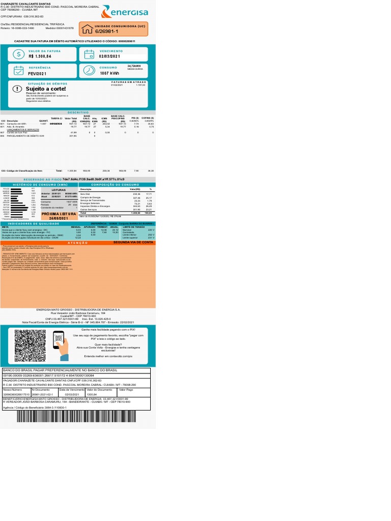 Conta de Energia | PDF