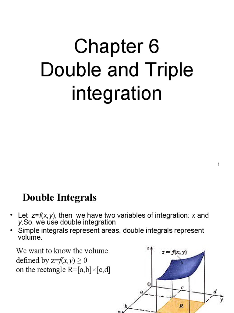 Chapter 6 Double and Triple Integration | PDF | Integral | Mathematics
