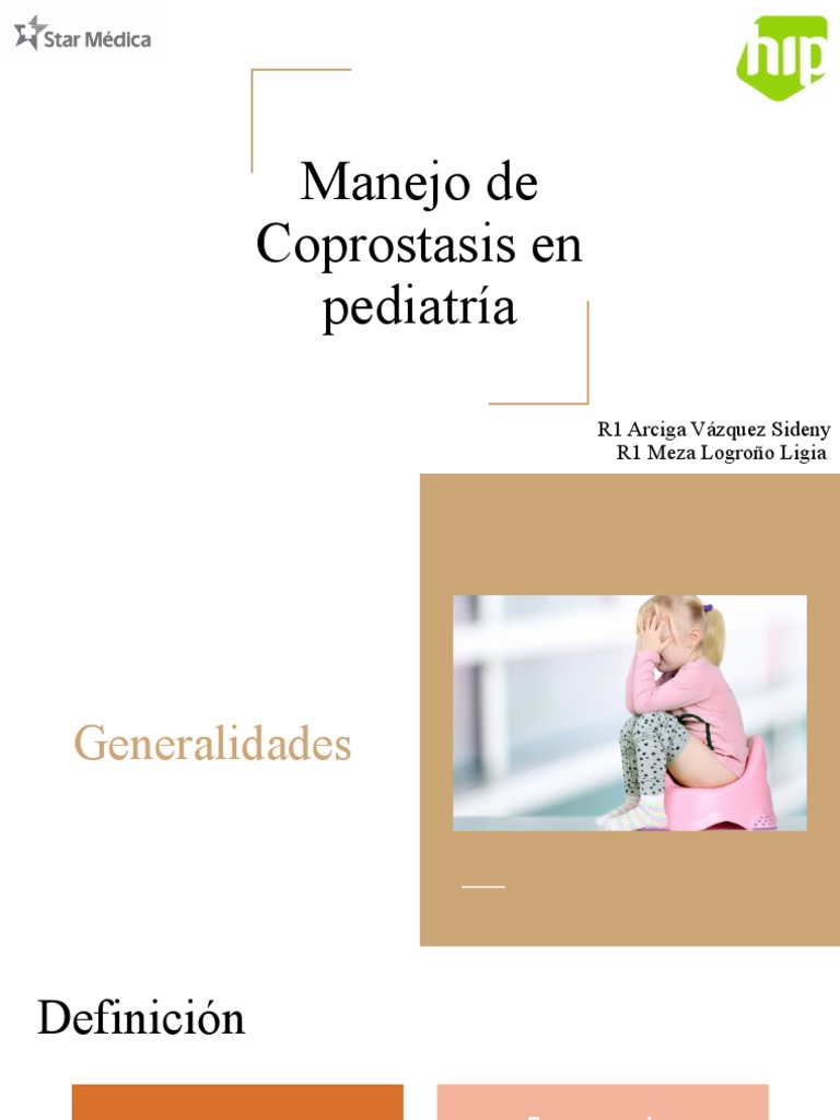 Manejo de Coprostasis en Pediatría | PDF | Recto | Diarrea