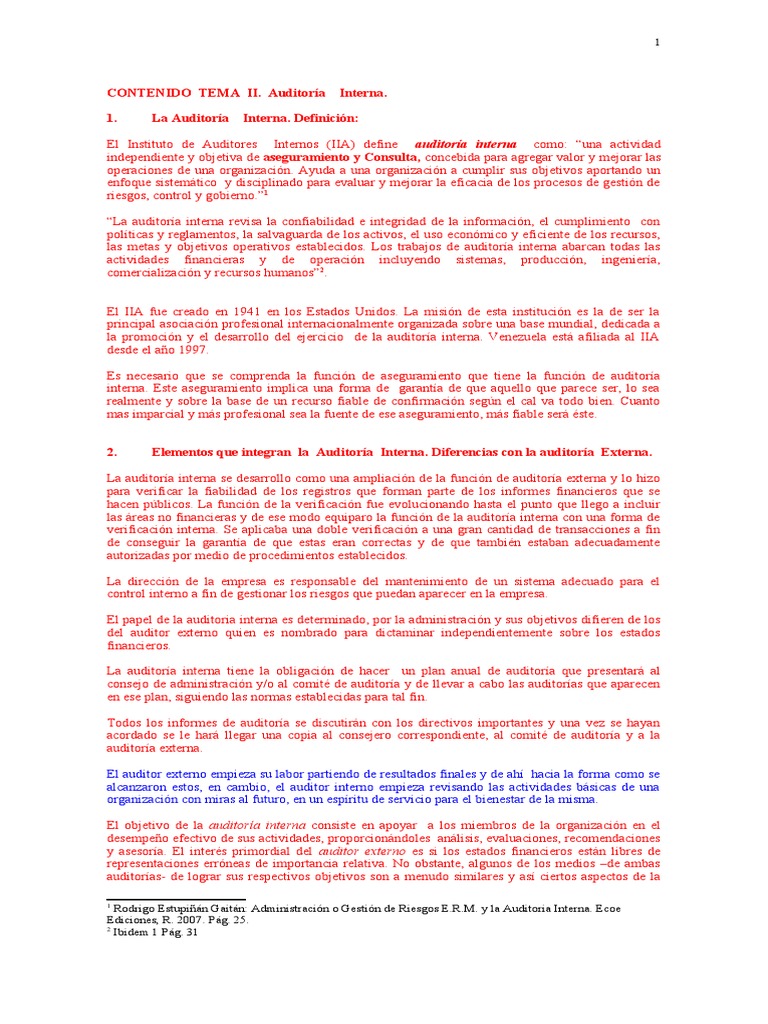 CONT TEMA II UDI INTER Mod | PDF | Auditoría | Contralor