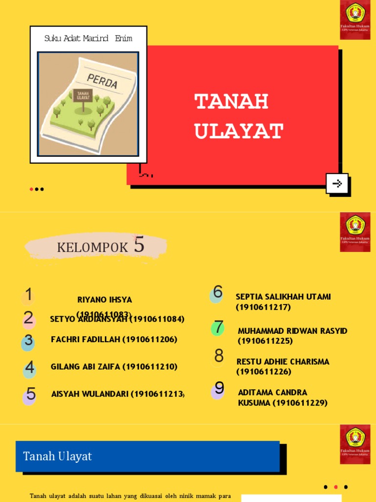 Hukum Adat Tanah Ulayat | PDF