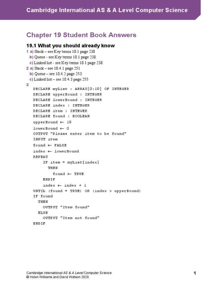 Chapter 19 Sb Answers Pdf Queue Abstract Data Type Pointer Computer Programming