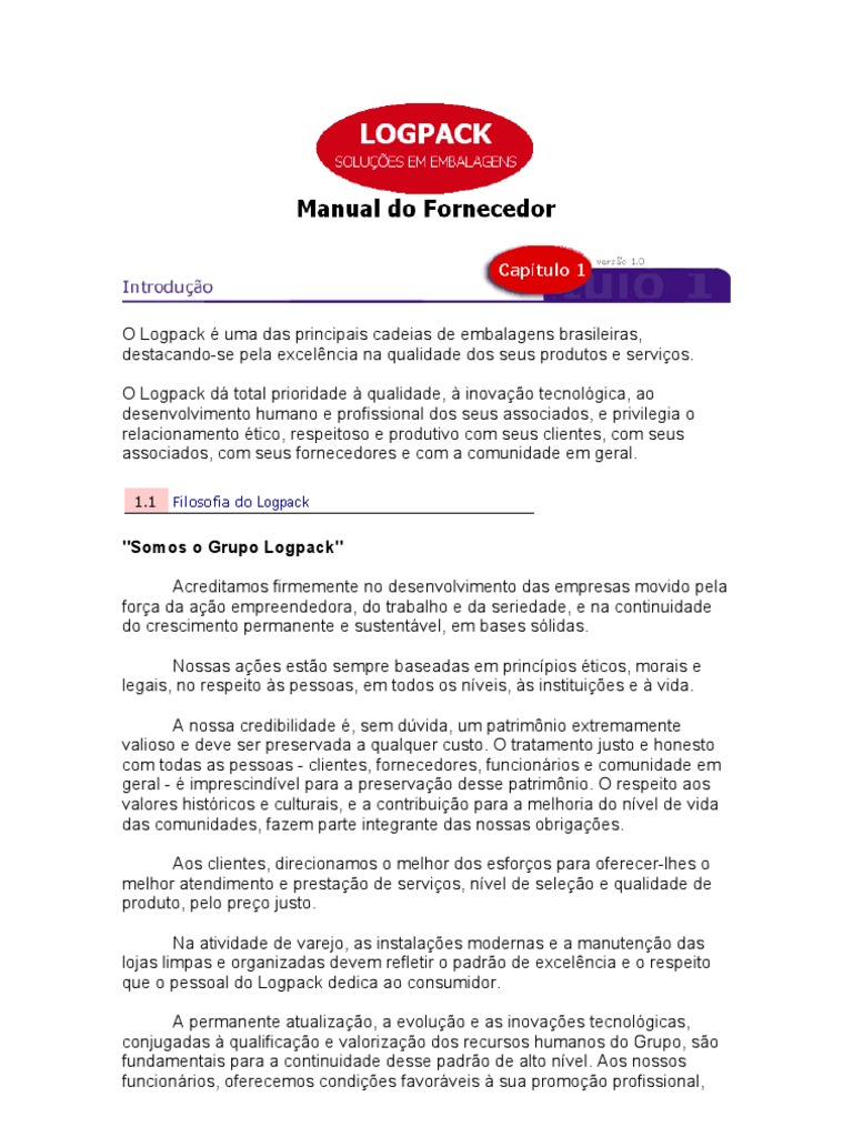 Log Pack | PDF | Embalagem e rotulagem | Qualidade (negócios)