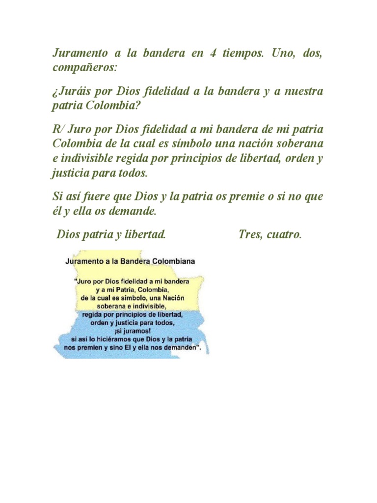 Recitar El Juramento A La Bandera