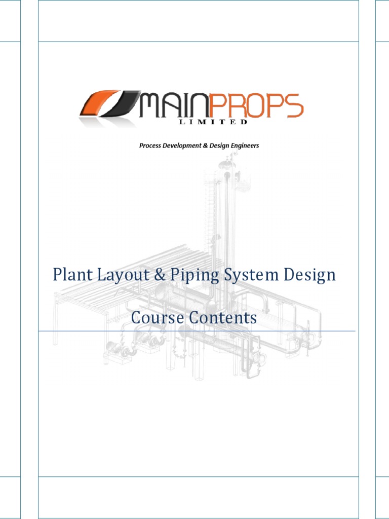 Plant Layout Piping System Design | PDF | Furnace | Pump