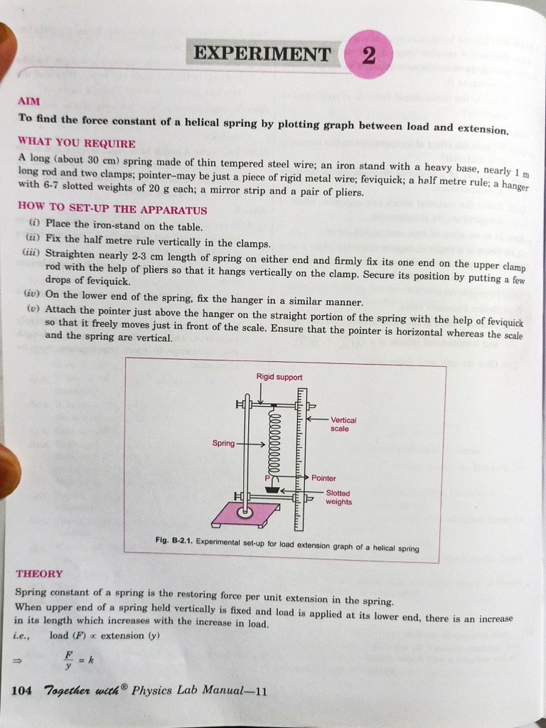 Helical Spring Experiment | Download Free PDF | Mass | Elasticity (Physics)