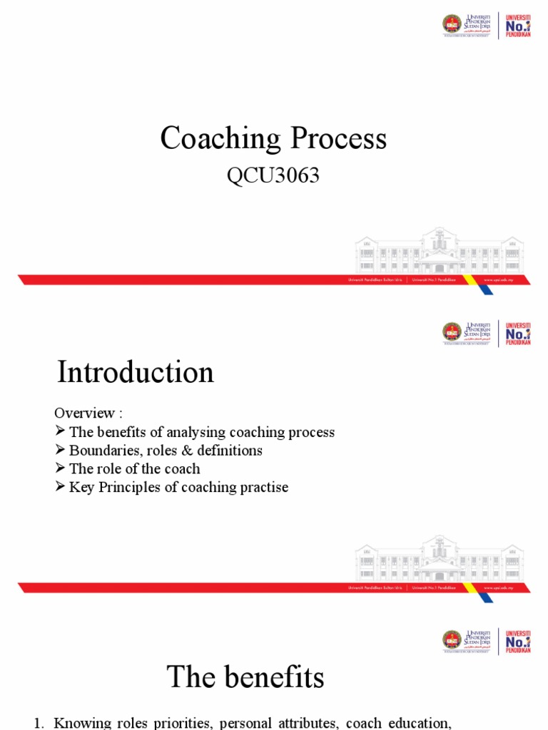 Coaching Process: Roles, Styles, and Ethics | PDF