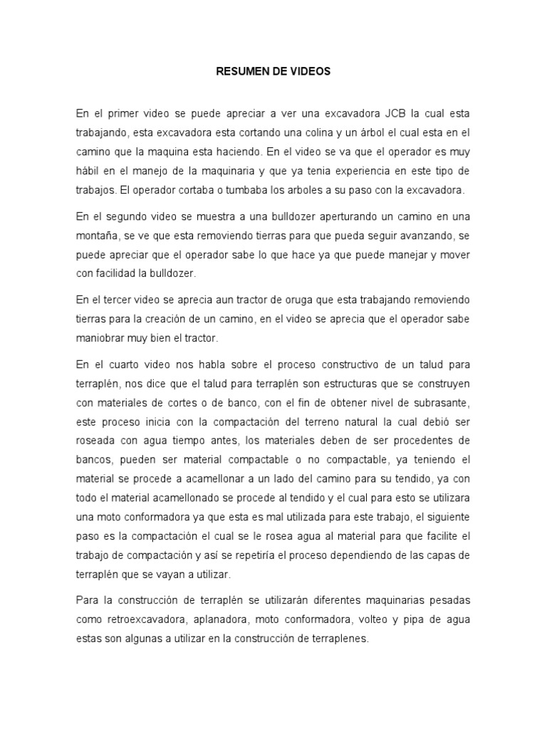 Resumen de Videos | PDF