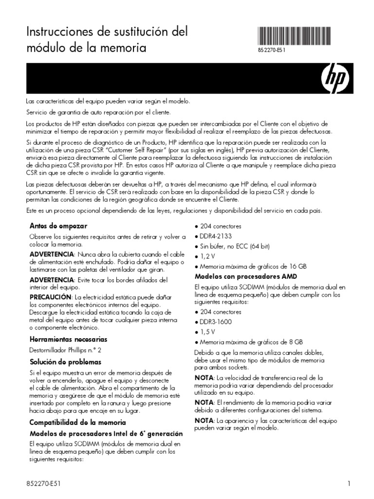 Manual de Usuario HP All in One | PDF | Tornillo | Microprocesador