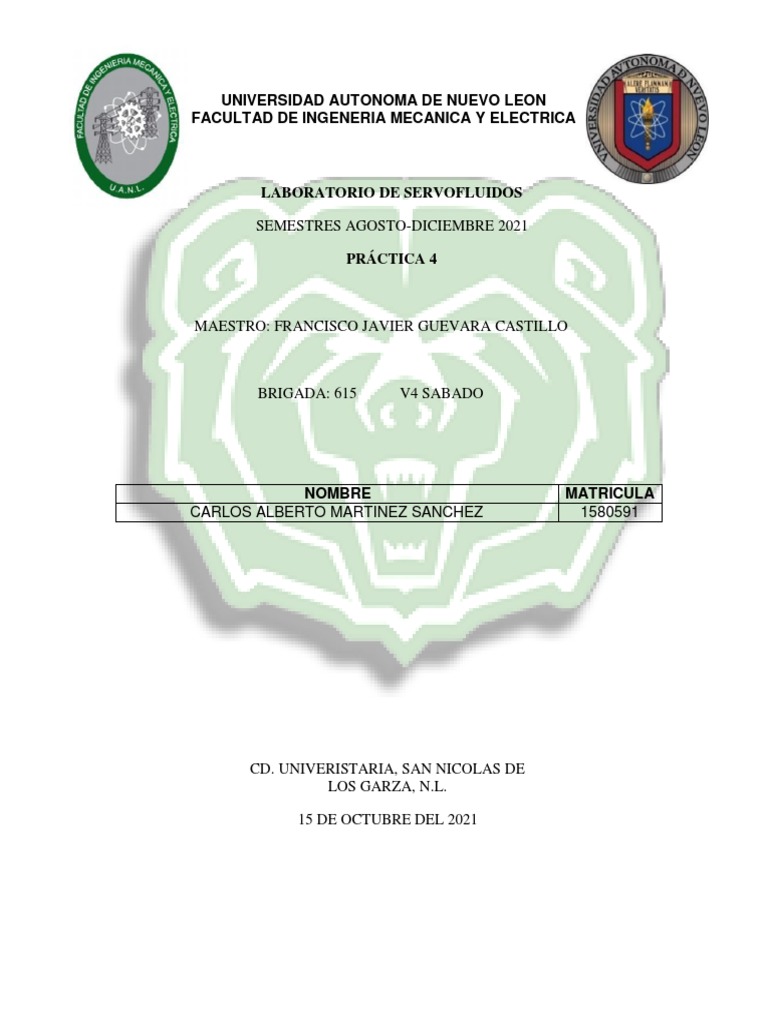 Practica 4 Lab Servofluidos | PDF
