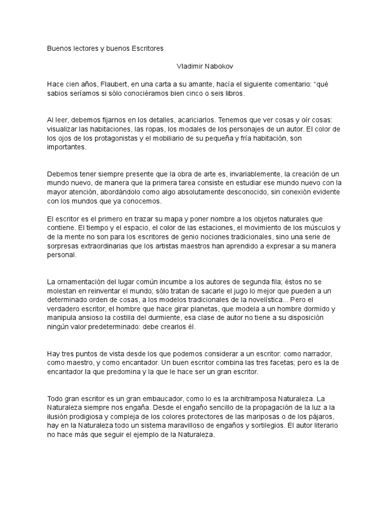 Buenos Lectores y Buenos Escritores | PDF | Escritores | Novelas