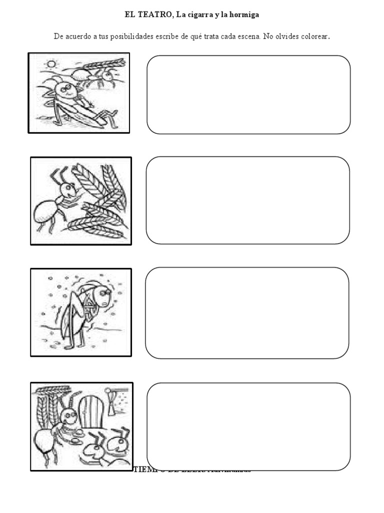 La Cigarra y La Hormiga | PDF