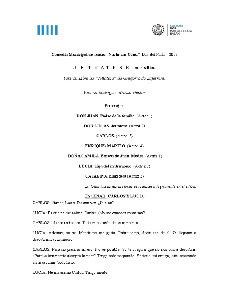 Significado y Resumen de "Jettatore" | PDF