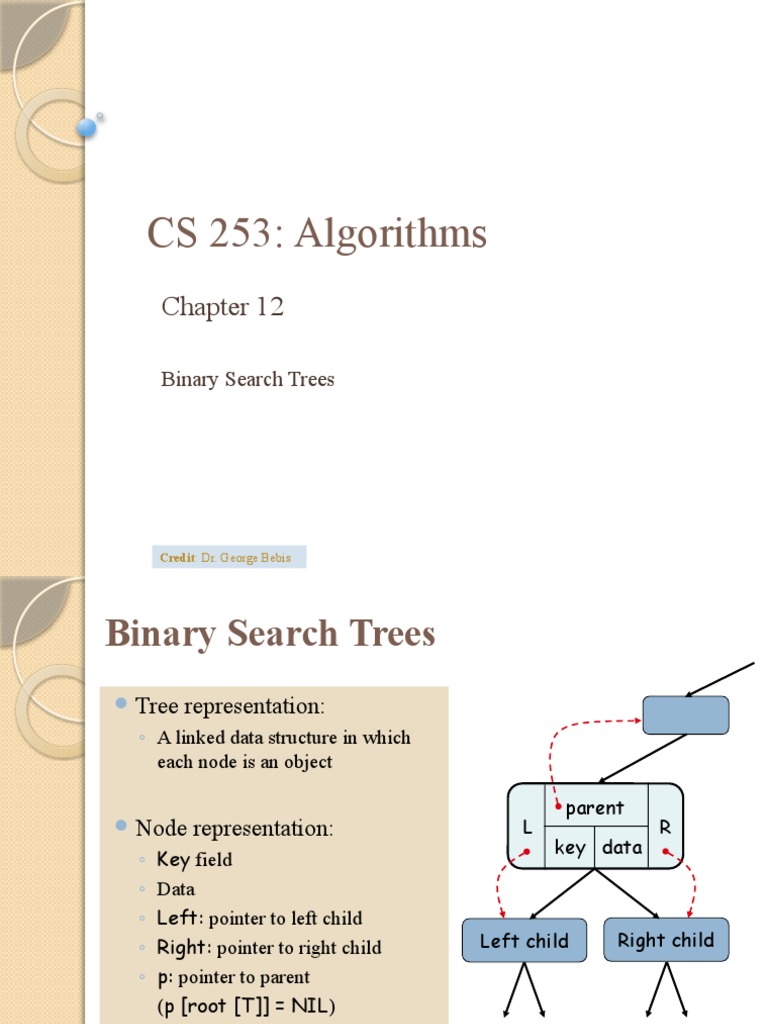 CS 253: Algorithms: Binary Search Trees | Download Free PDF | Algorithms And Data Structures ...