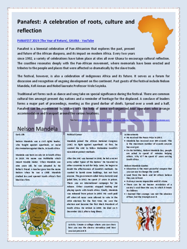 Panafest: A Celebration of Roots, Culture and Reflection | PDF | Nelson ...